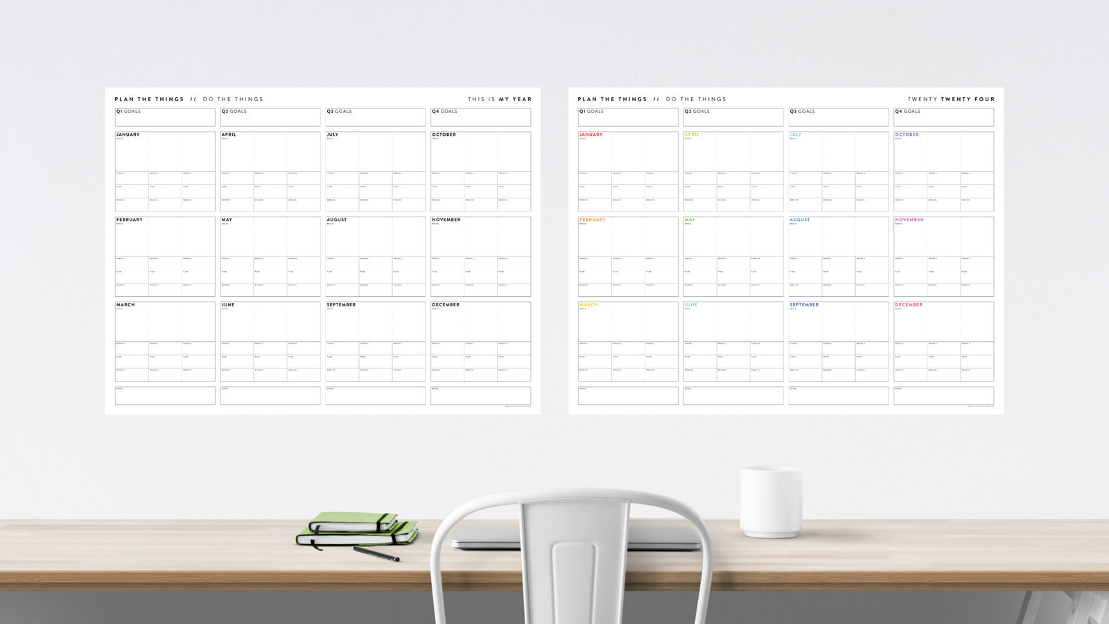 FOCUS AND GOALS WALL PLANNERS - Plan The Things