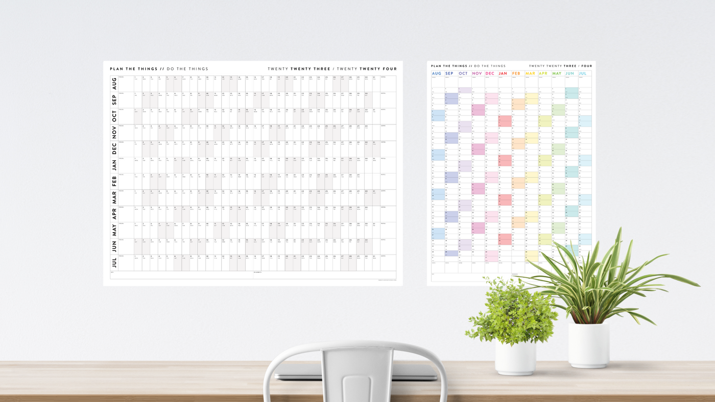 2023 / 2024 AUGUST START ACADEMIC / MID-YEAR WALL CALENDARS - Plan The ...