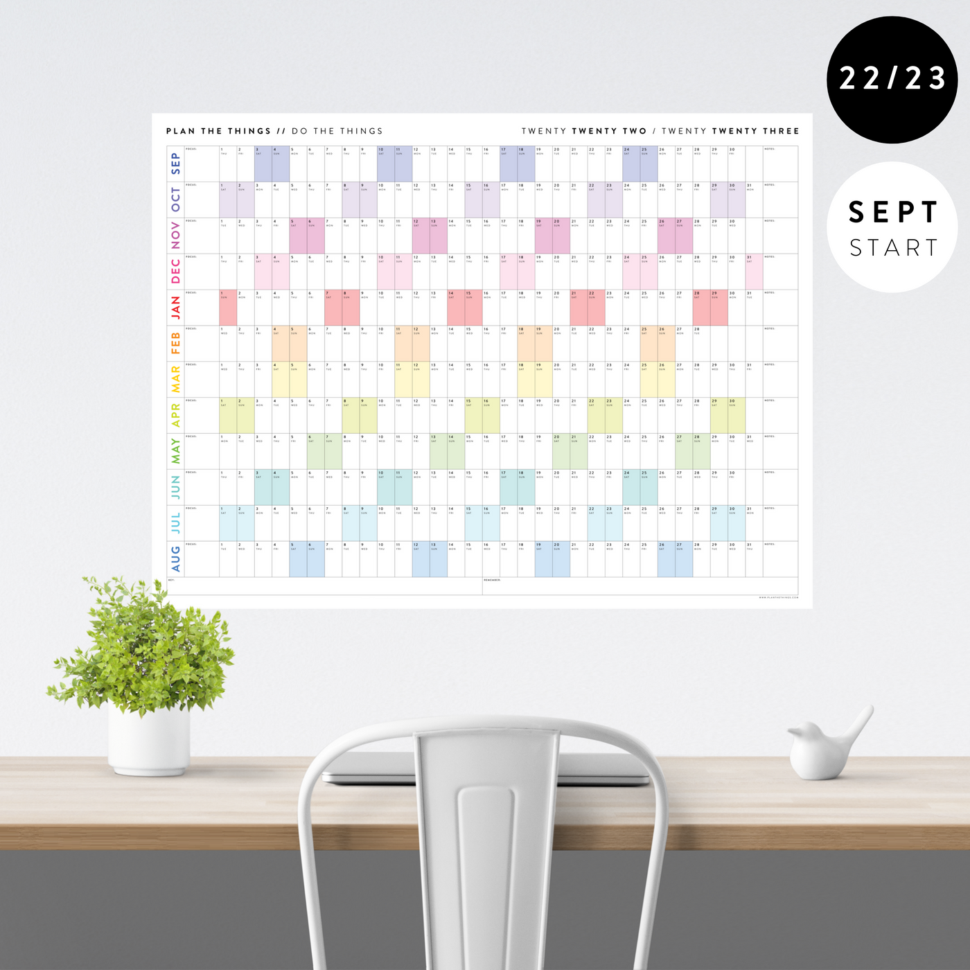 2021 LARGE WALL CALENDARS - Plan The Things
