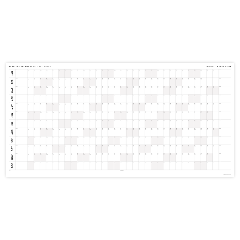 PRINTABLE MASSIVE 2024 ANNUAL CALENDARS // INSTANT DOWNLOAD - Plan The ...