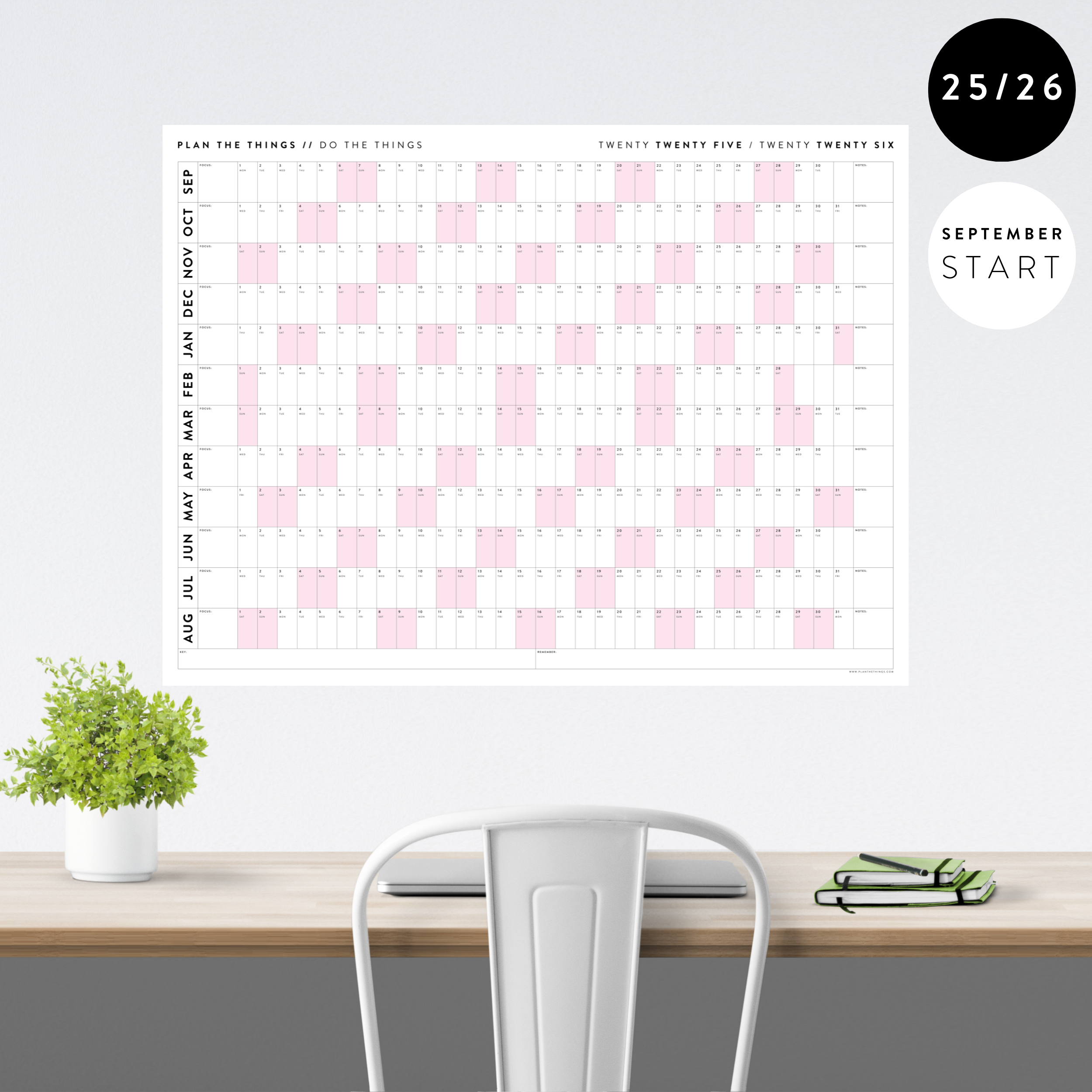 ACADEMIC WALL CALENDARS - Plan The Things