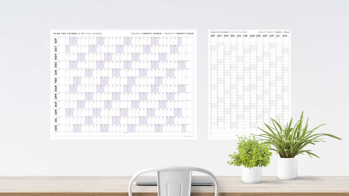 ACADEMIC WALL CALENDARS - Plan The Things