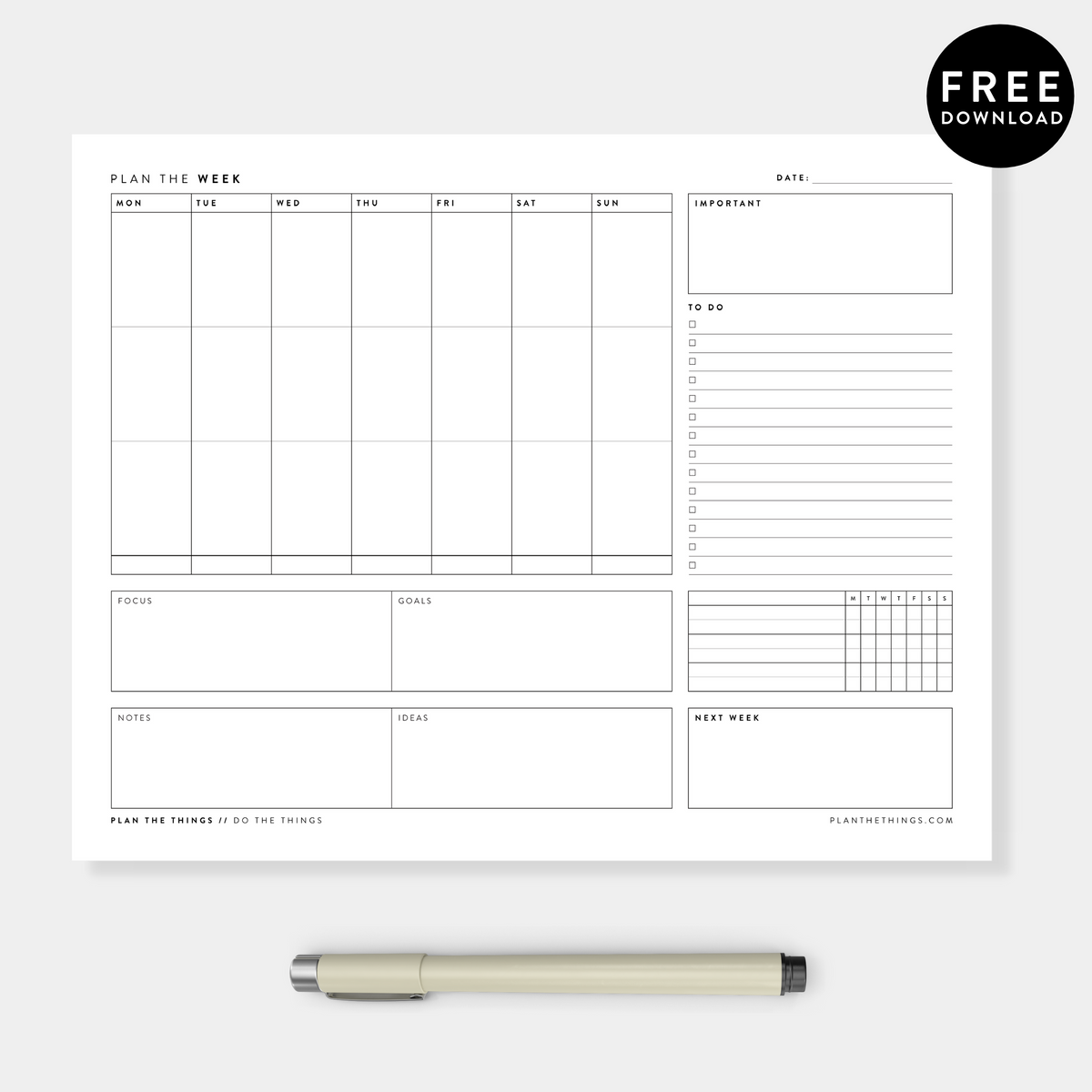 2023 GIANT WALL CALENDARS - Plan The Things