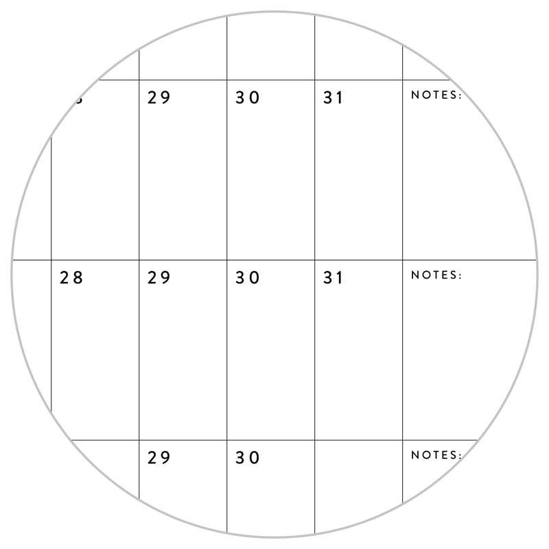GIANT UNDATED PERPETUAL WALL CALENDAR / BIRTHDAY CALENDAR (HORIZONTAL ...