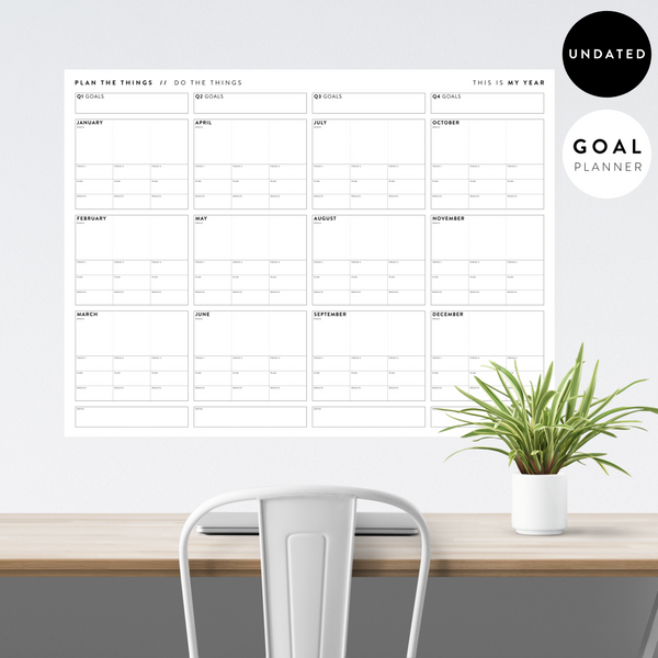 FOCUS AND GOALS WALL PLANNERS - Plan The Things
